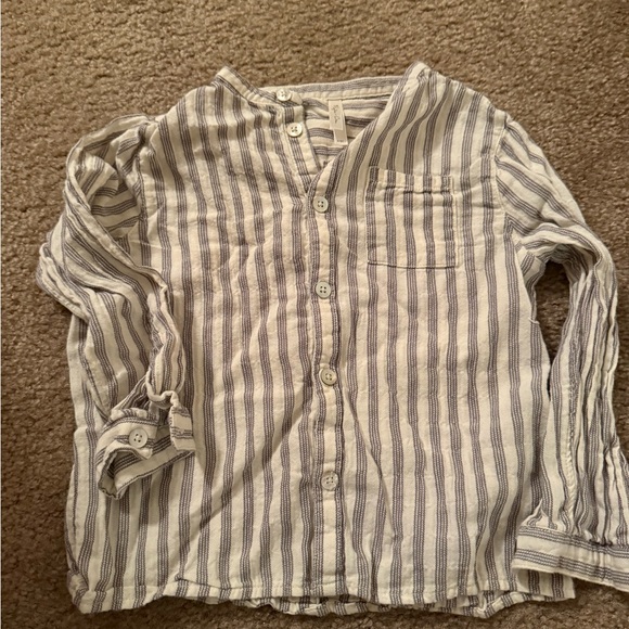 Rylee + Cru | Shirts & Tops | Rylee Cru Striped Kids Shirt Blue And ...